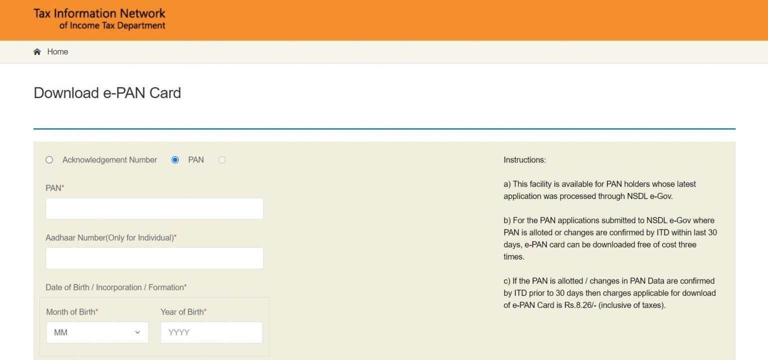 How to Download PAN Card Online from NSDL, UTIITSL, Aadhaar and e-Filing Website