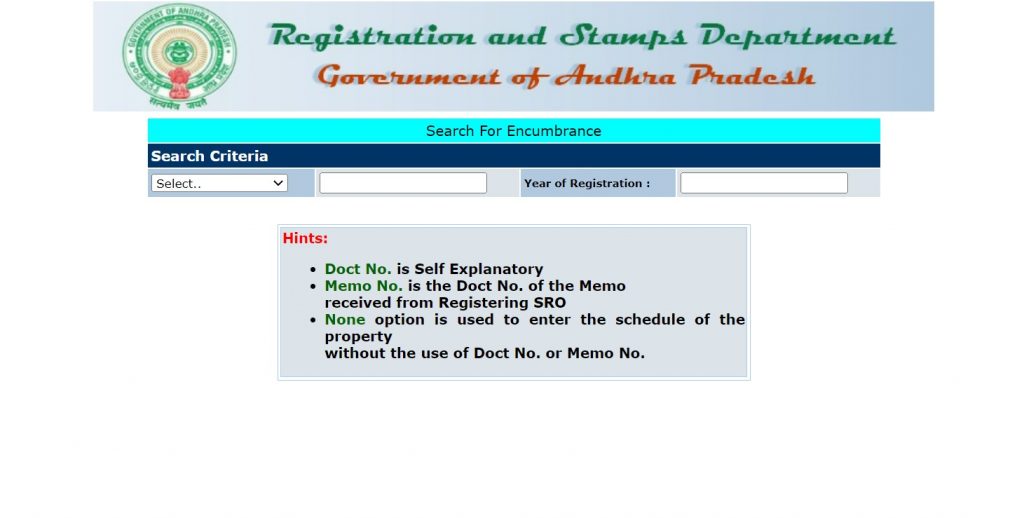 Online EC AP: IGRS Encumbrance Certificate in AP