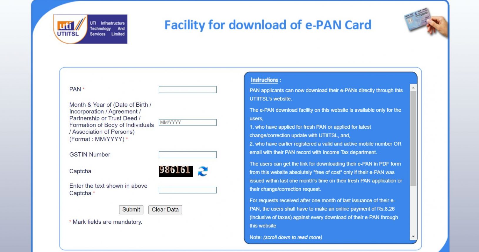 How to Download PAN Card Online from NSDL, UTIITSL, Aadhaar and e ...
