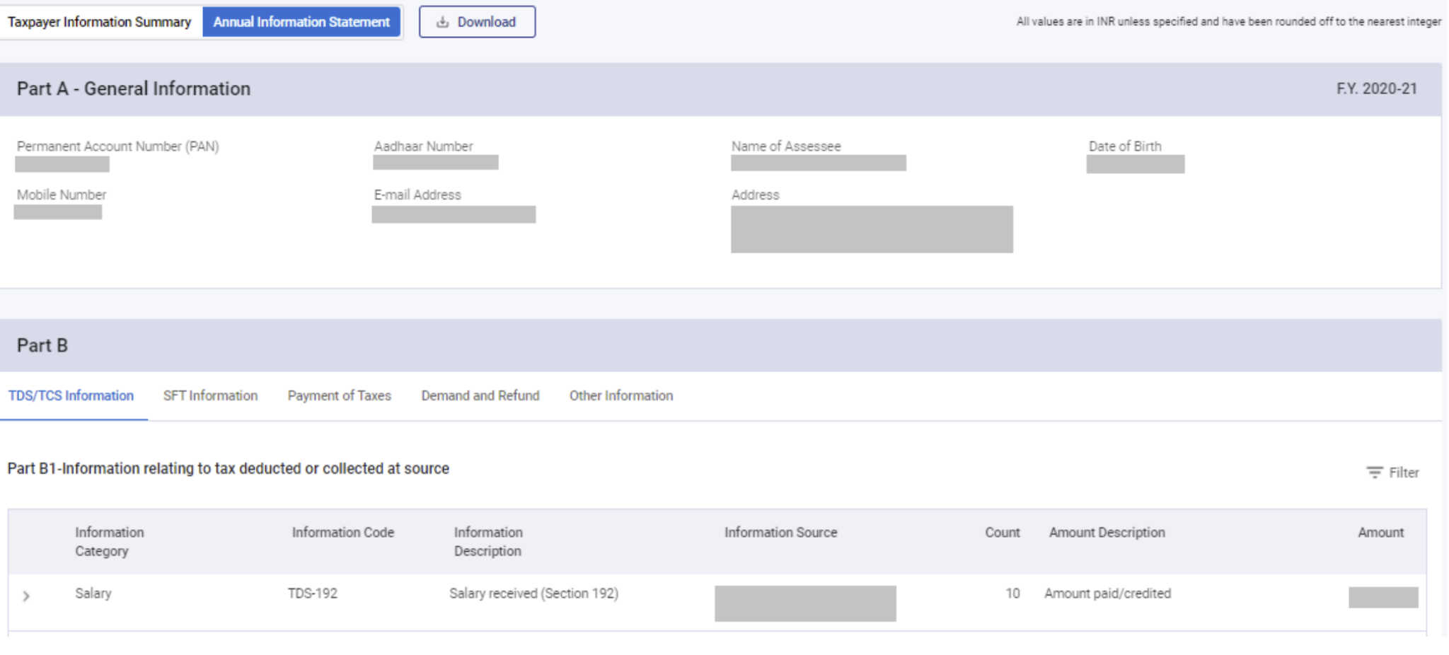 Annual Information Statement (AIS): Features & Benefits